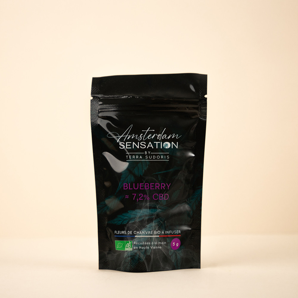 Fleurs de CBD Bio - 7,2% - Blueberry - Terra Sudoris